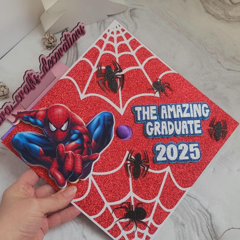 Spiderman Graduate - Etsy