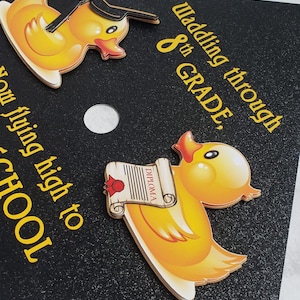 Duck Graduation Cap Topper Class of 2026 Custom Kindergarten Cartoon - Etsy