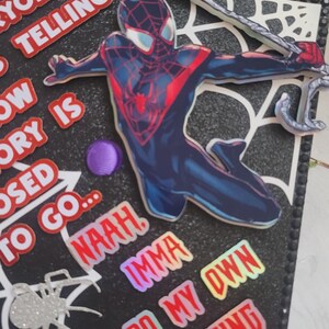 Black Spider Graduation Cap Topper, Class of 2025, Spider Man ...