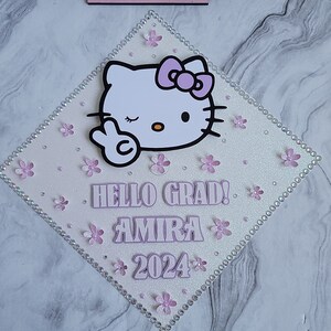 Hello Graduation Hat, Graduation Cap, Class of 2025, Cap Custom ...