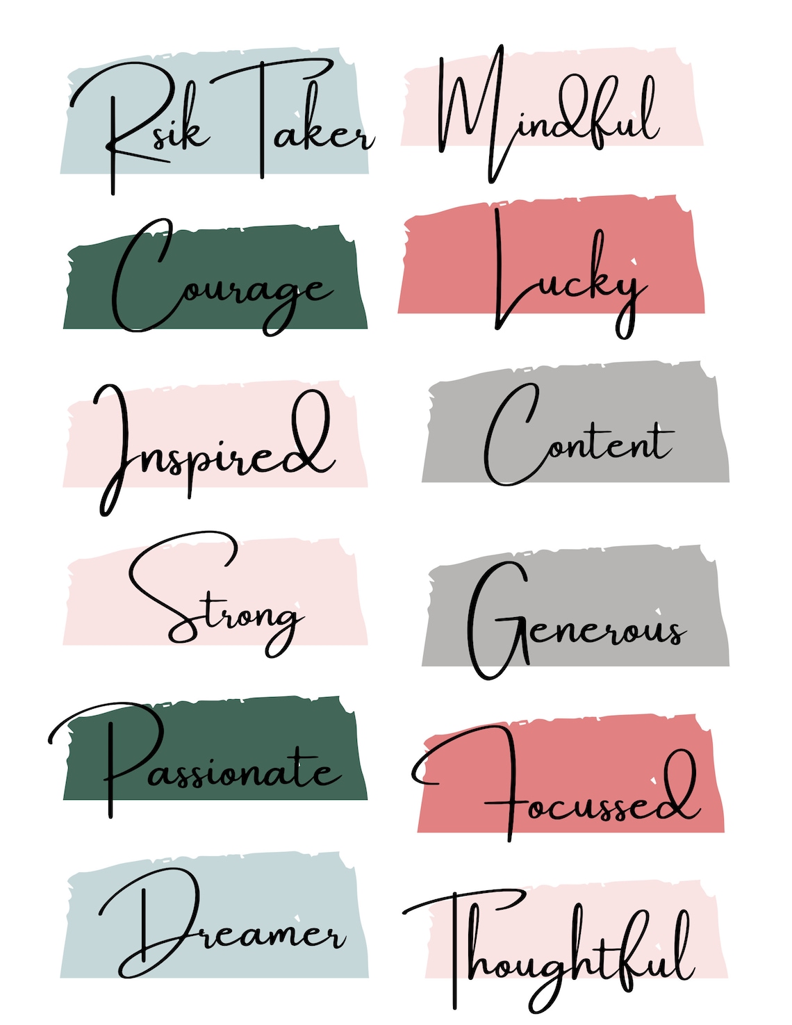 Retro Inspired Vision Board Bundle Digital Download - Etsy