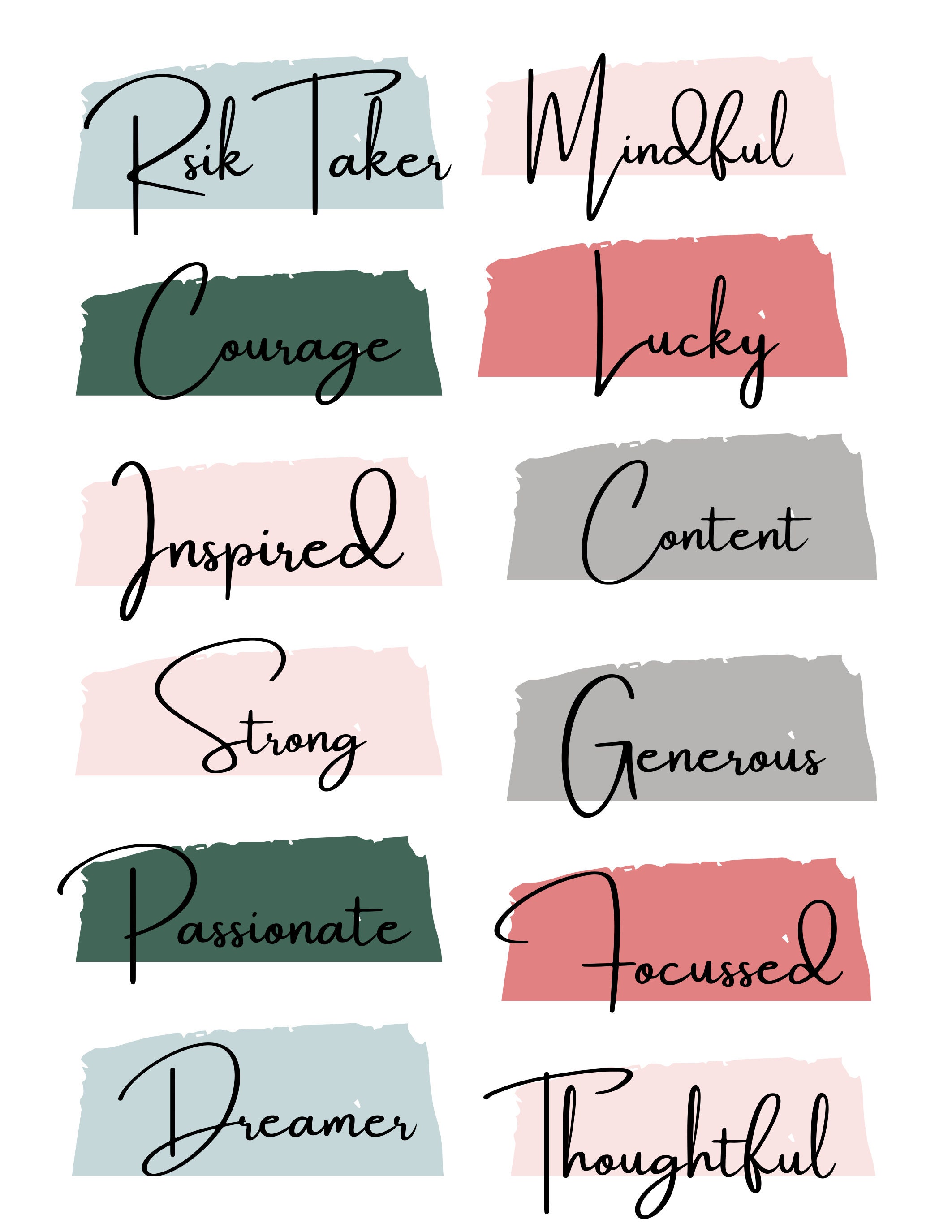 Retro Inspired Vision Board Bundle Digital Download - Etsy