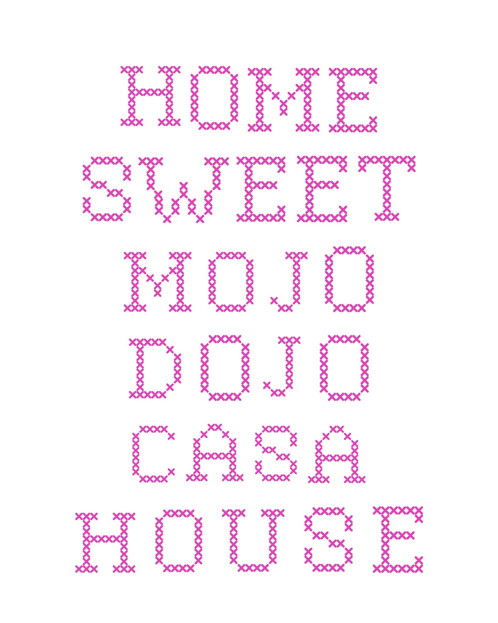 Barbie Inspired Home Sweet Mojo Dojo Casa House Print Download - Etsy