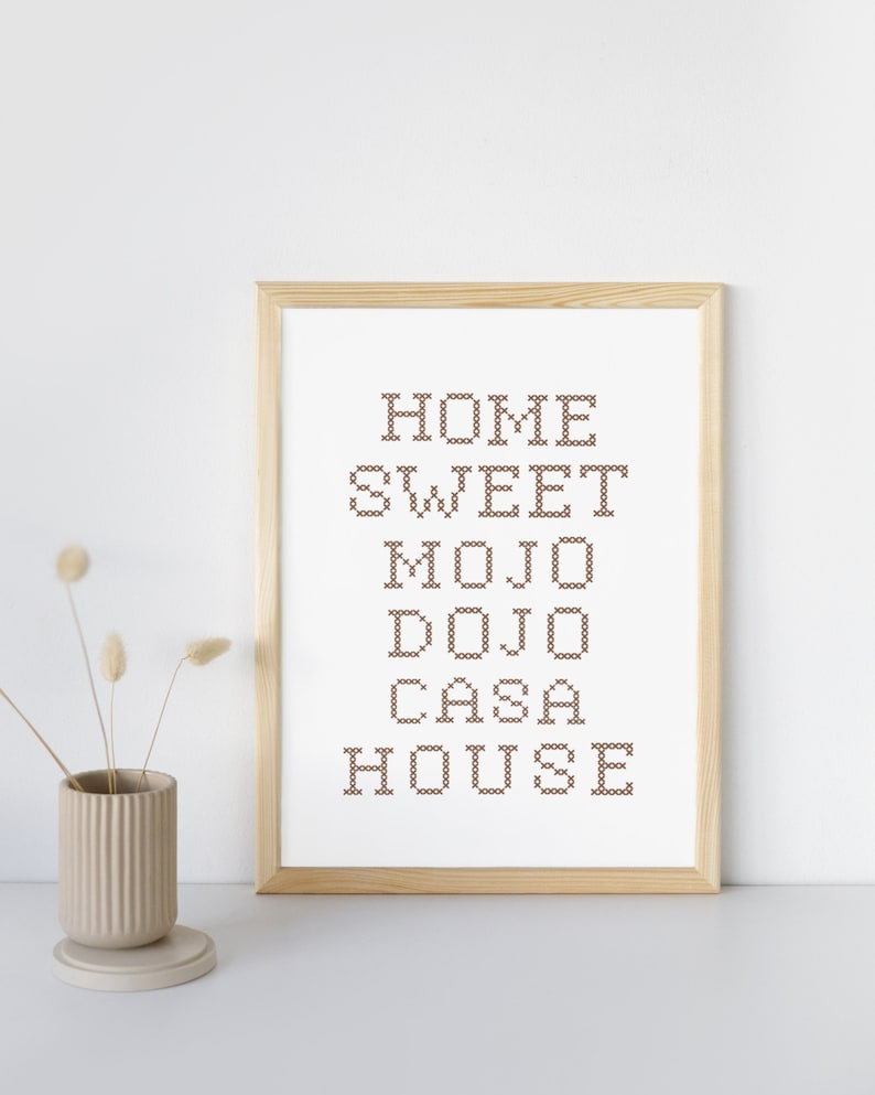 Barbie Inspired Home Sweet Mojo Dojo Casa House Print Download - Etsy