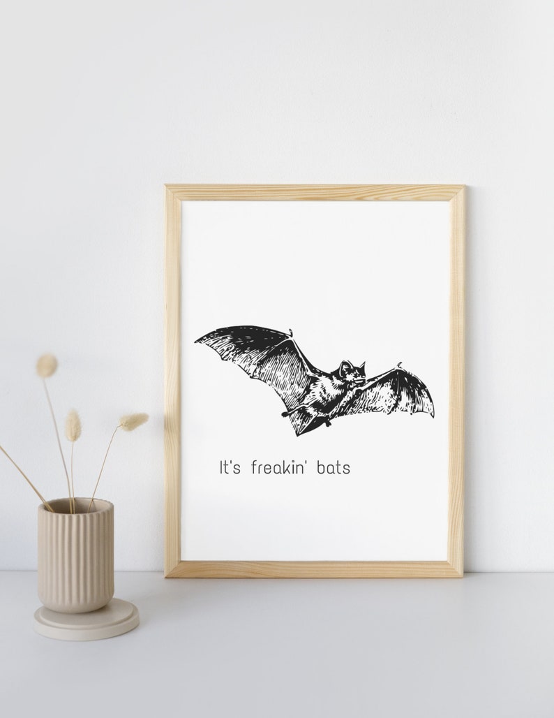 Halloween Bat Print digital Download - Etsy