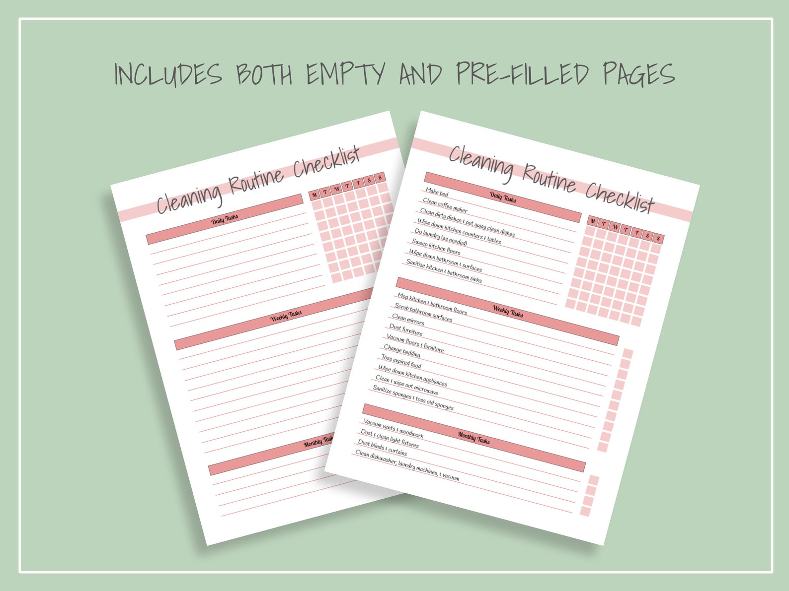 Home Cleaning Schedule for Routine Accountability | Minimalistic Clean ...