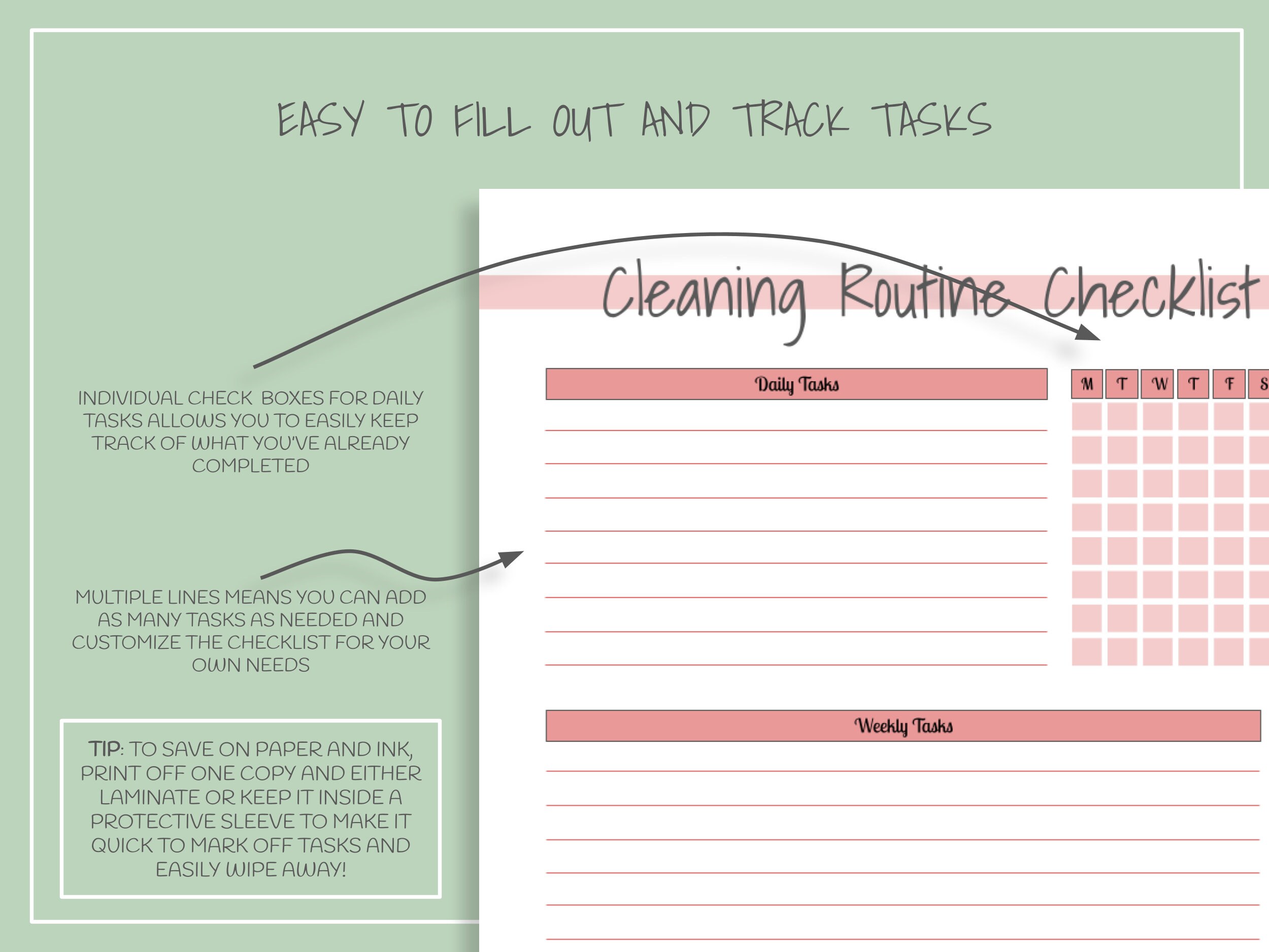 Home Cleaning Schedule for Routine Accountability | Minimalistic Clean ...