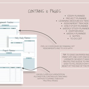 Teal Ultimate Student Planning and Notes Pages | TEAL PLANNER ...