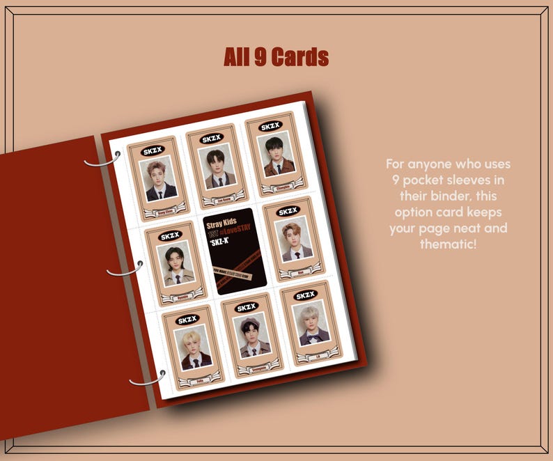 1st Fanmeeting : SKZ-X | STRAY KIDS Id Photo | Kpop Photocard Binder ...