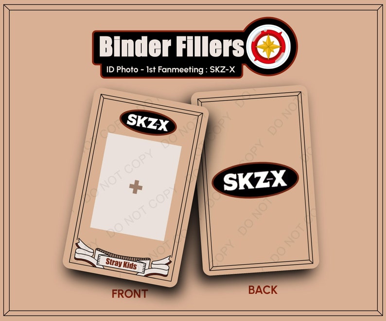1st Fanmeeting : SKZ-X | STRAY KIDS Id Photo | Kpop Photocard Binder ...