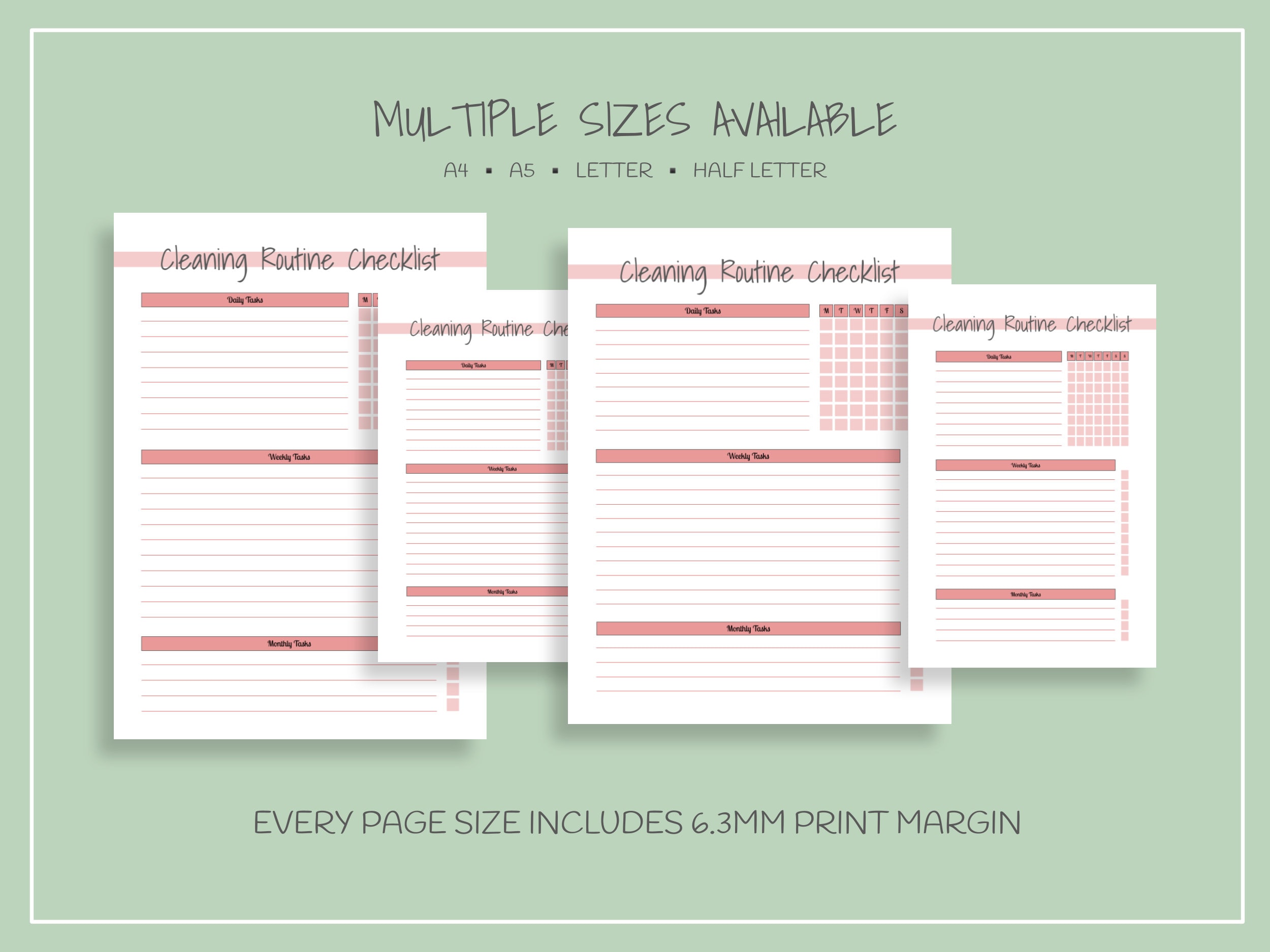 Home Cleaning Schedule for Routine Accountability | Minimalistic Clean ...