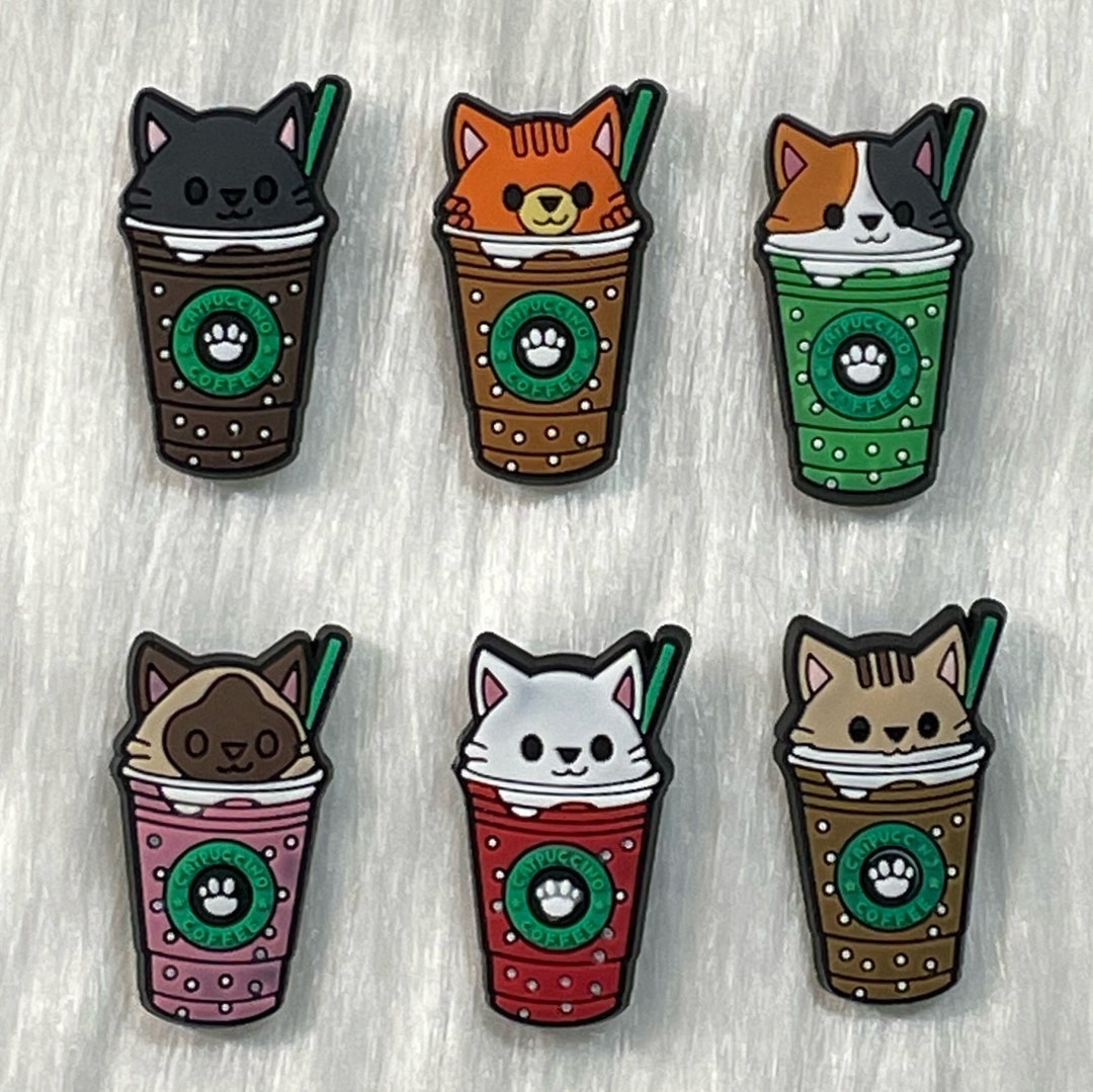 Catpuccino Croc Charms-cat Lovers Croc Charms - Etsy