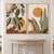 Framed Canvas Wasabi Wall Art Set of 3 Abstract Geometric Beige Japandi ...