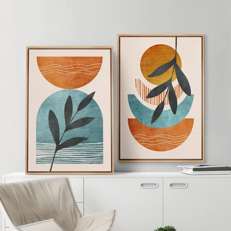 Blue 70s Wall Art - Etsy