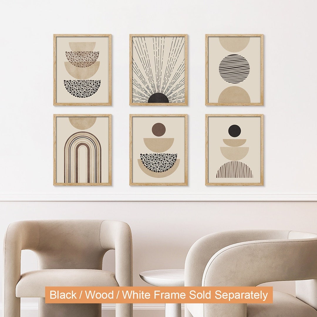 Mid-century Modern, Sunshine Wall Art, Minimalist Decor, Nordic Decor ...