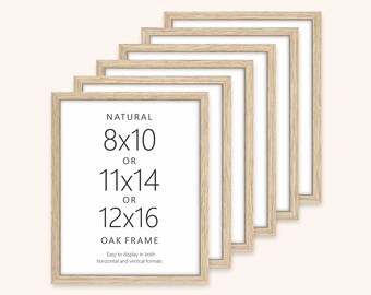 Wooden Oak Picture Frame - Etsy