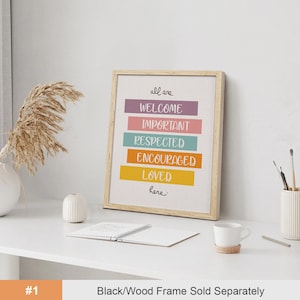 Educational Poster Set, Classroom Decor, Learning Print Homeschool ...