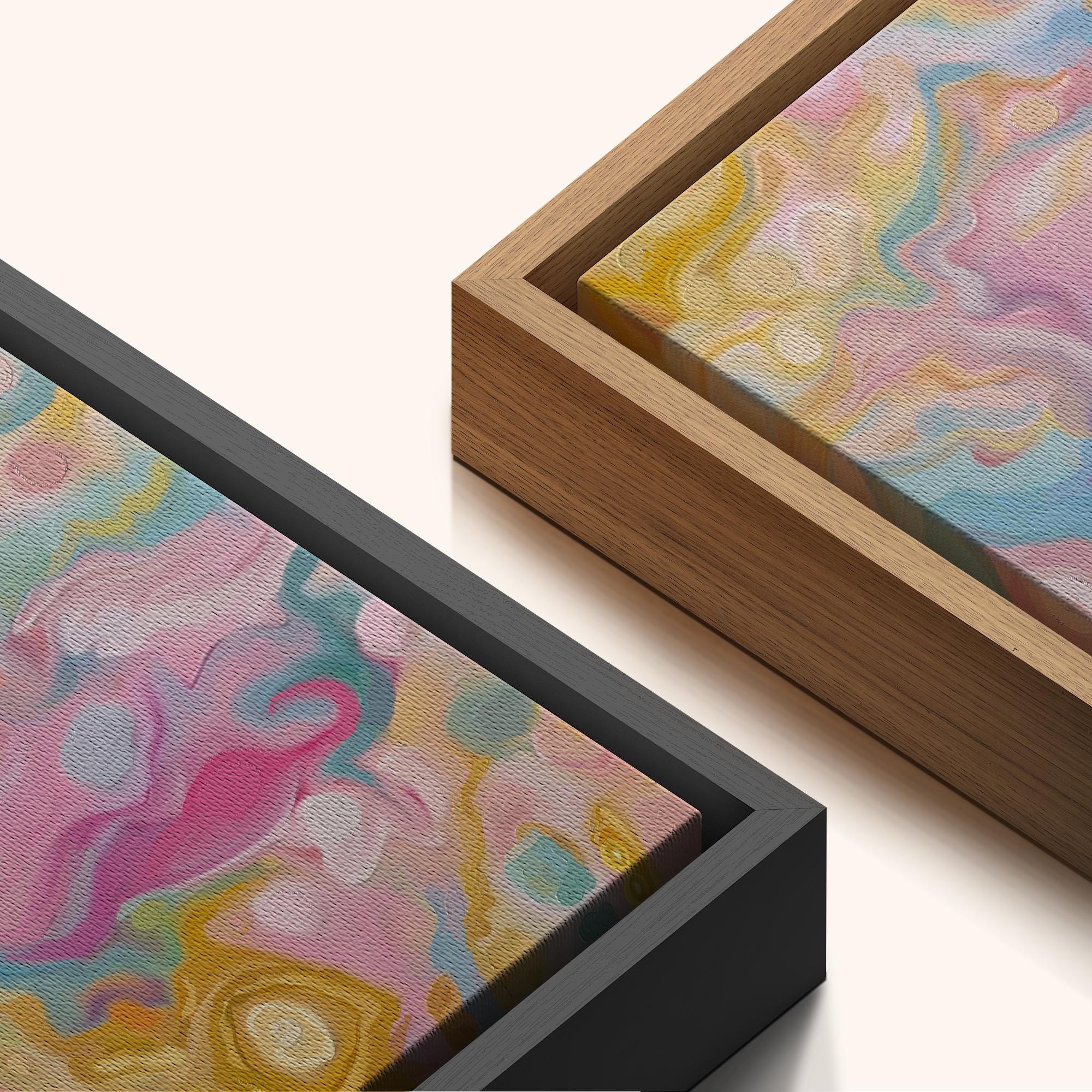 Framed Canvas Wall Art Print Abstract Colorful Painting Art Prints ...