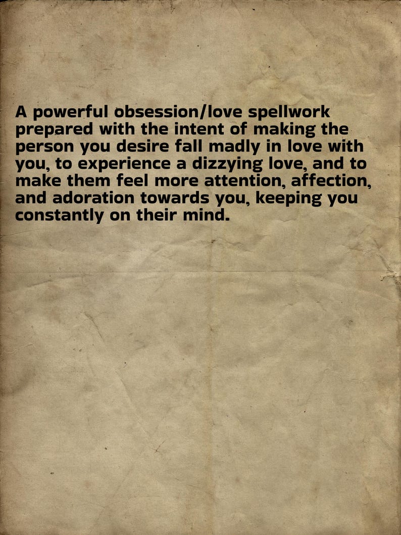 POWERFUL OBSESSION RITUAL | Focus Only on Me | Custom-made - Etsy