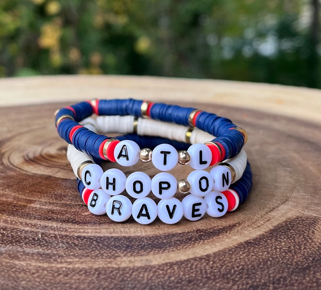 Atlanta Braves Stackable Bracelets - Etsy