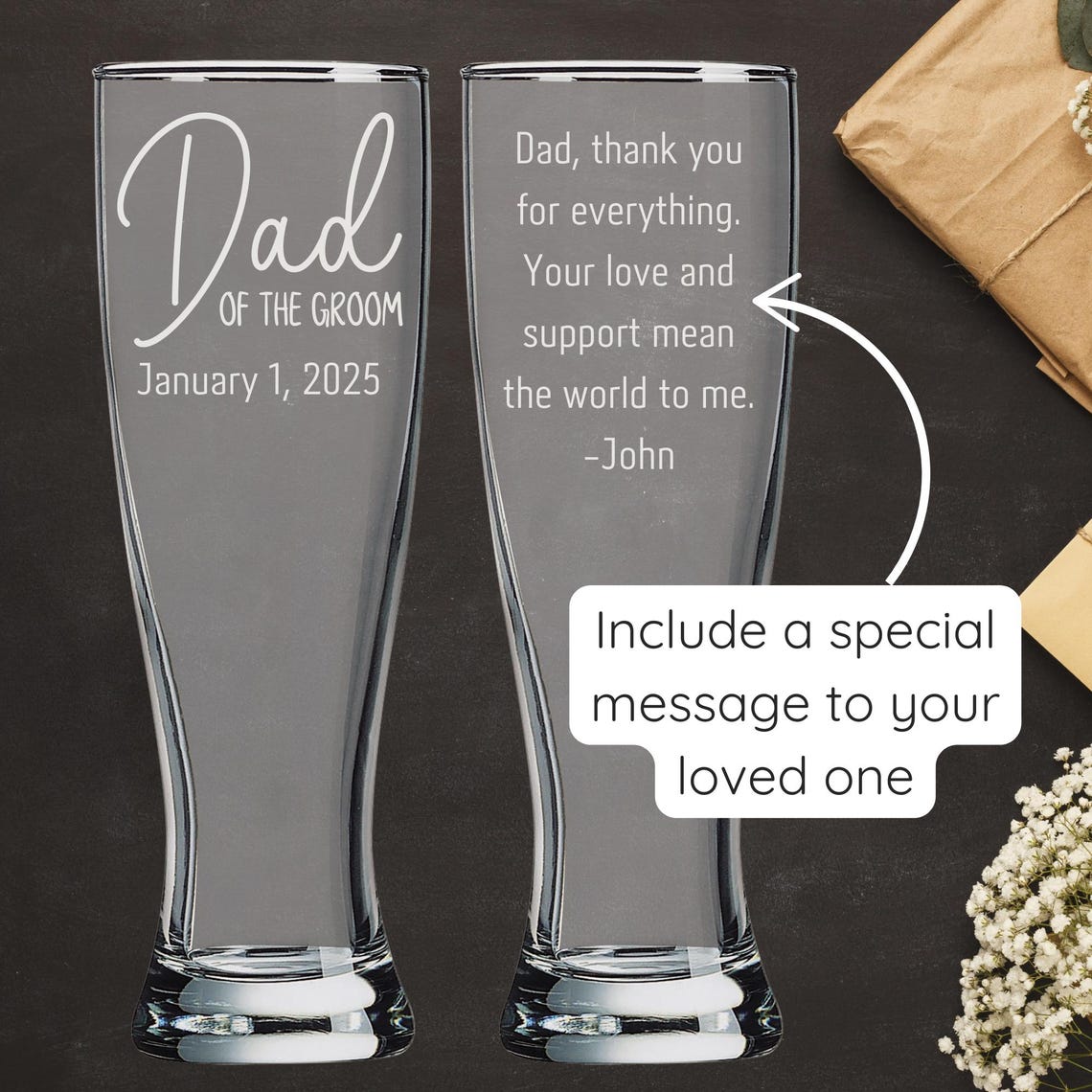 Personalized Glass for Groomsman Proposal Gift Beer Mug Groomsman Gift ...