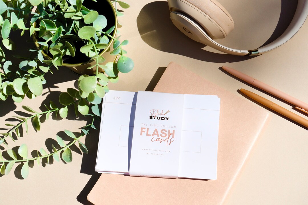 Pink Revision Flashcards - Etsy