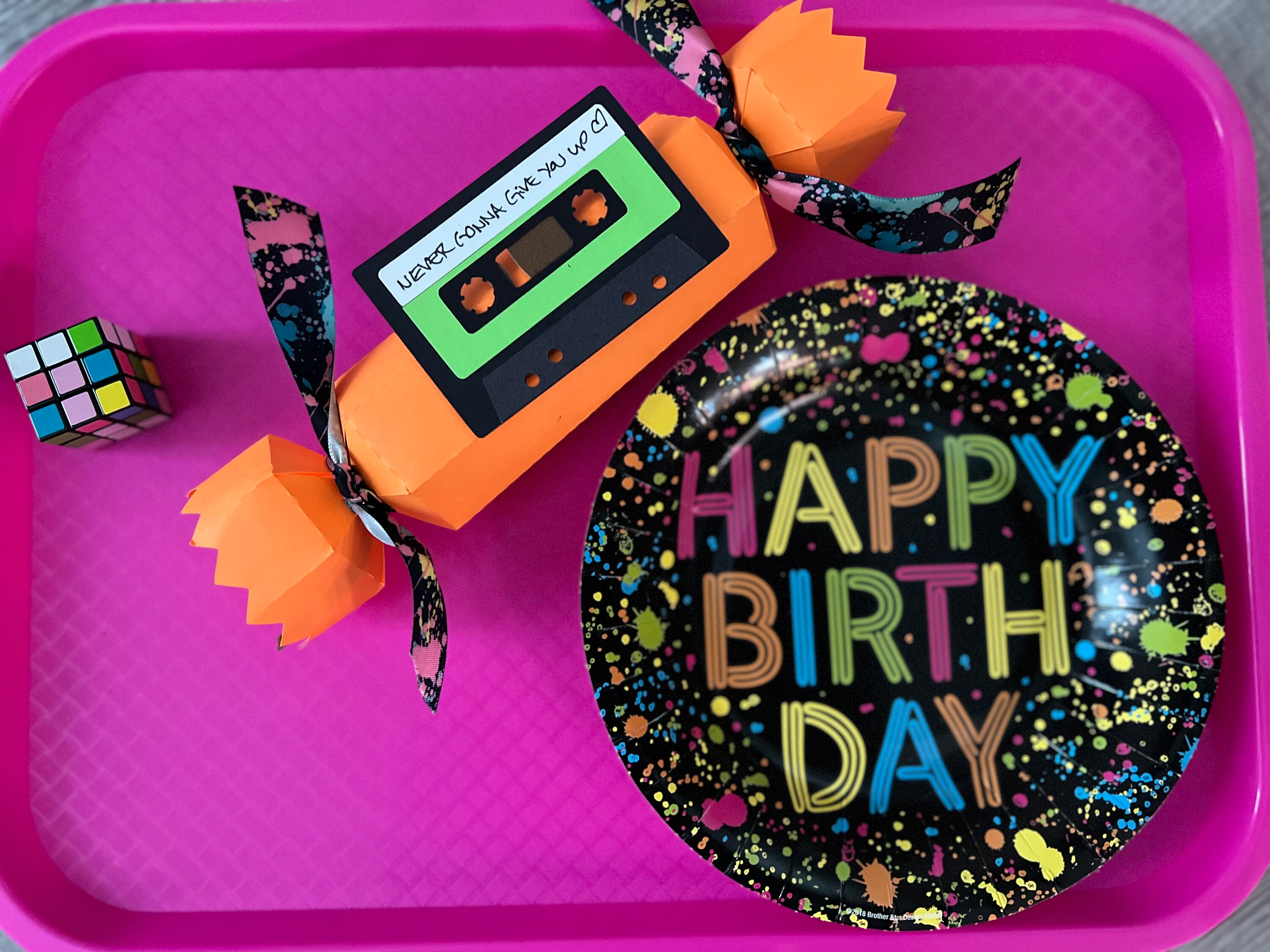 6 DIY Celebration Crackers Kit NEON, Retro, Poppers, Birthday Party ...