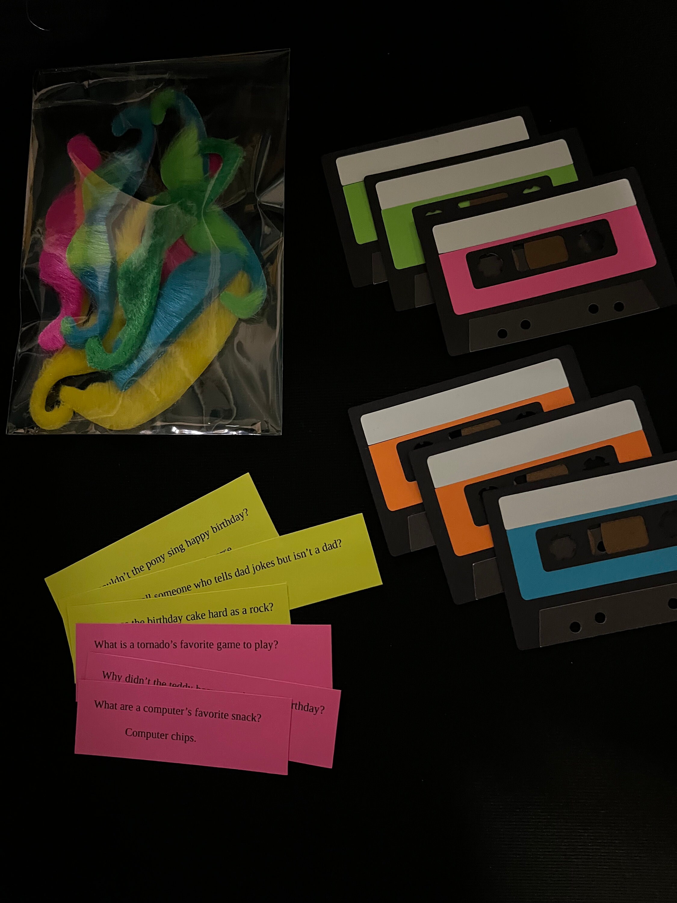 6 DIY Celebration Crackers Kit NEON Retro Poppers - Etsy