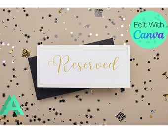 Reserved Table Sign - Etsy