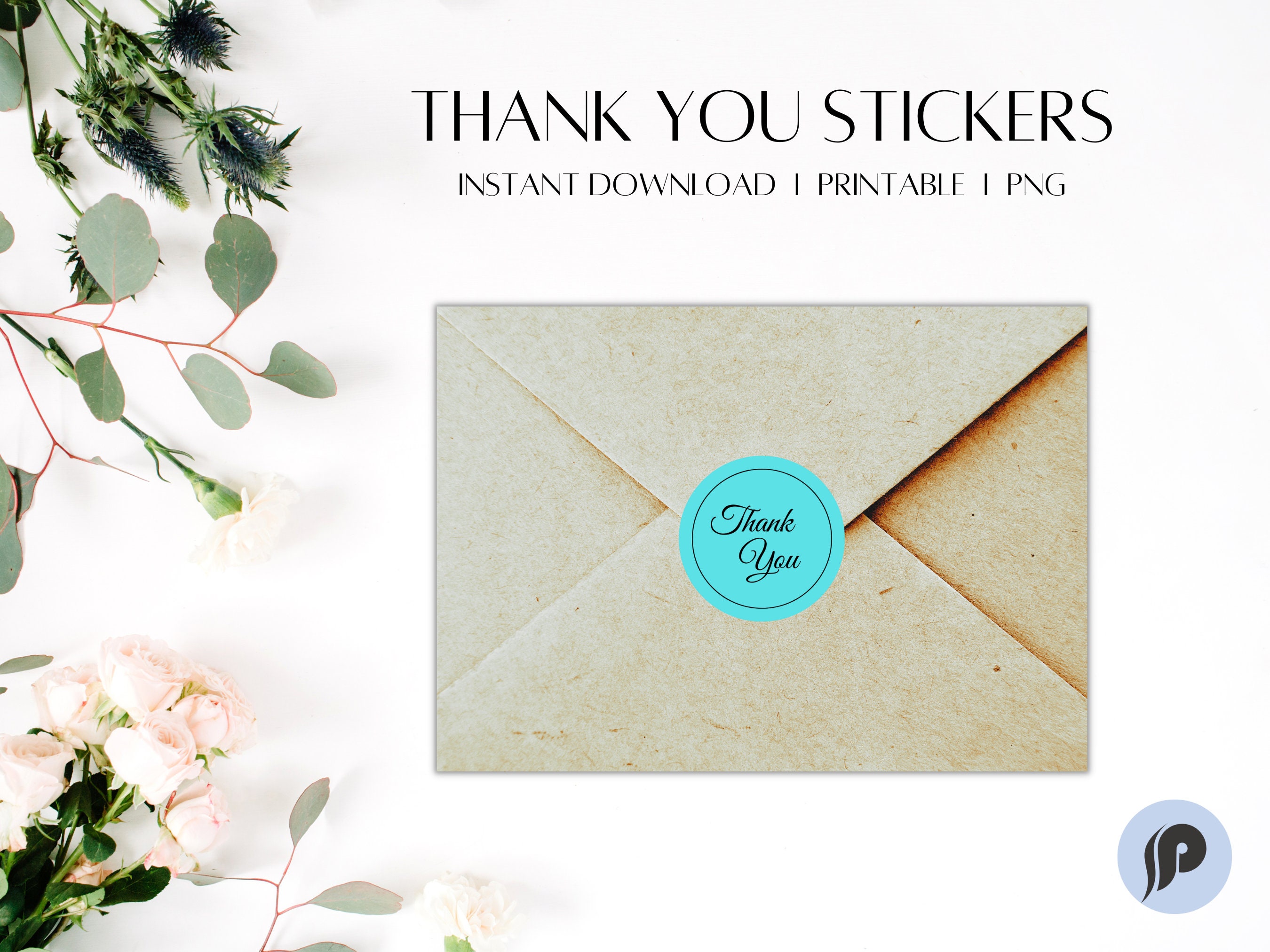 Thank You Stickers Thank You Stickers PNG Thank You Stickers - Etsy