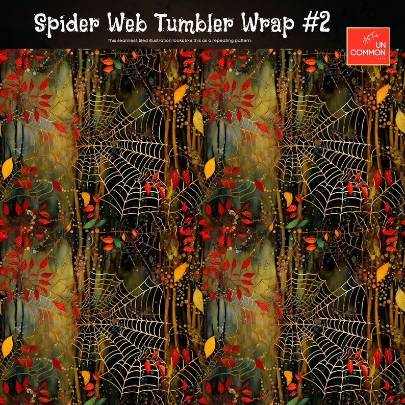 Spider Web Tumbler Wrap Printable PNG Abstract Sublimation - Etsy