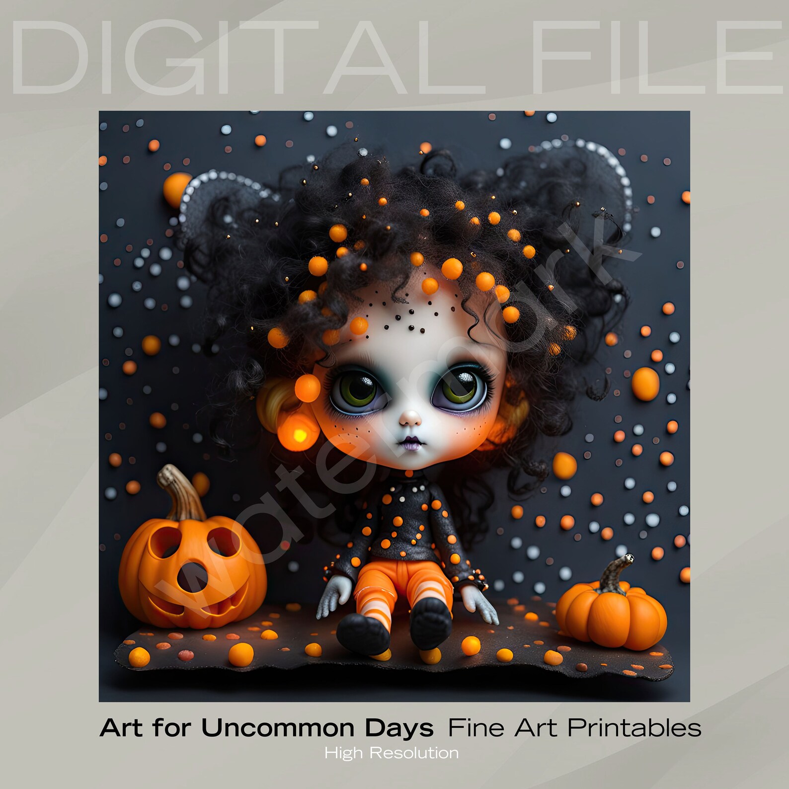 Printable Wall Art Halloween Digital Download - Spooky Squash Sprout ...