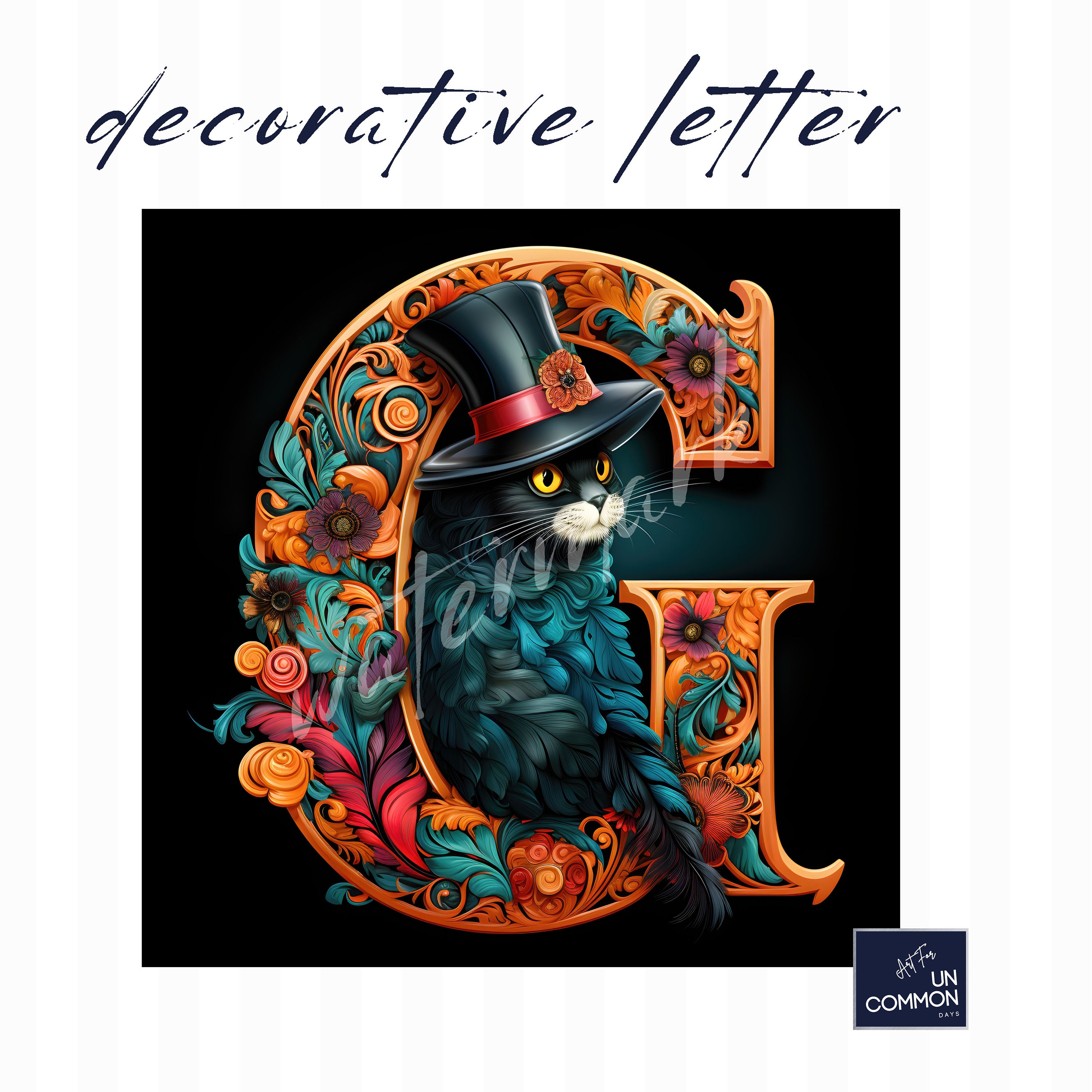 Letter G PNG - Goth Decorative Letters - Digital, Downloadable and ...