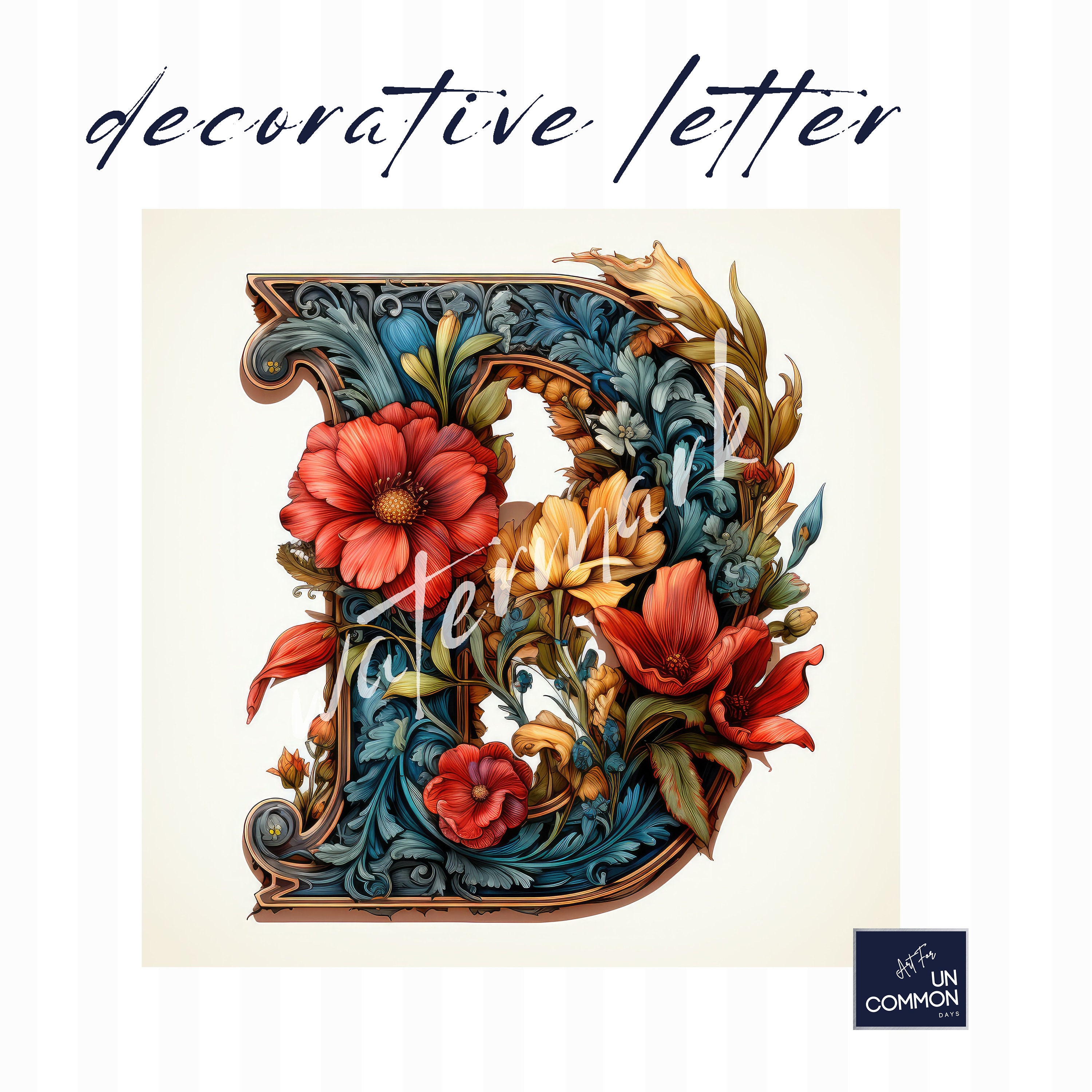 Letter D PNG - Goth Decorative Letters - Digital, Downloadable and ...