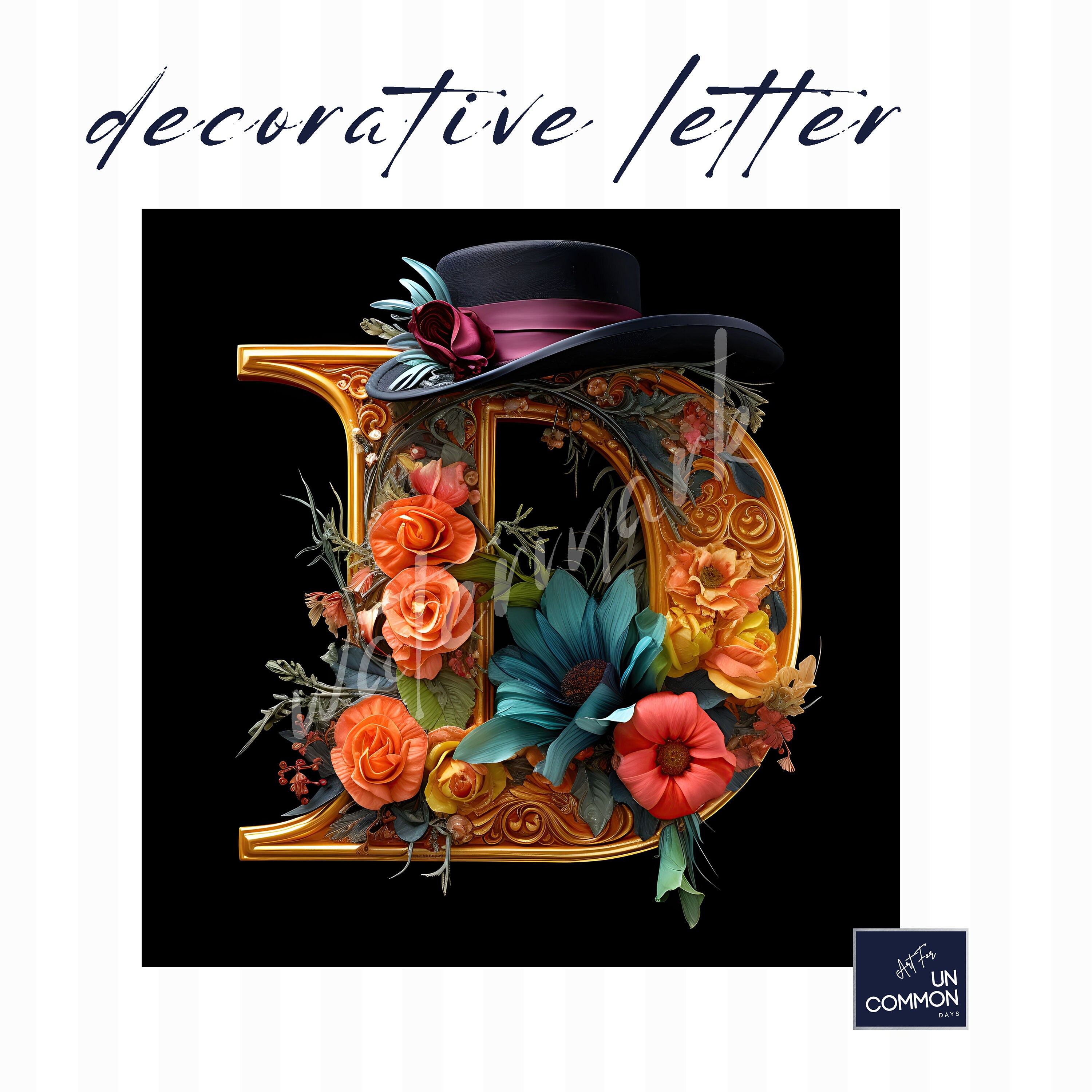 Letter D PNG - Goth Decorative Letters - Digital, Downloadable and ...