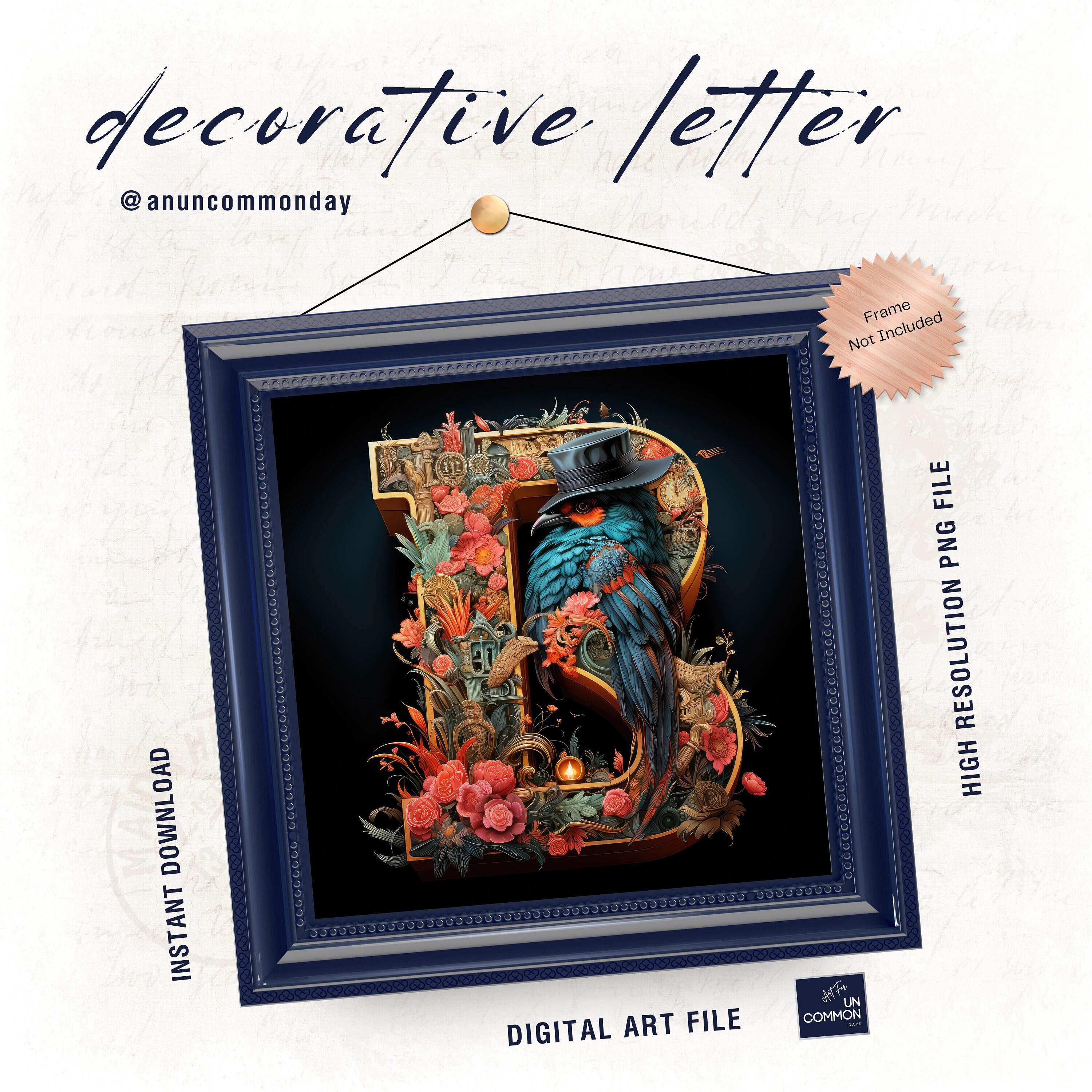 Letter B PNG - Goth Decorative Letters - Digital, Downloadable and ...