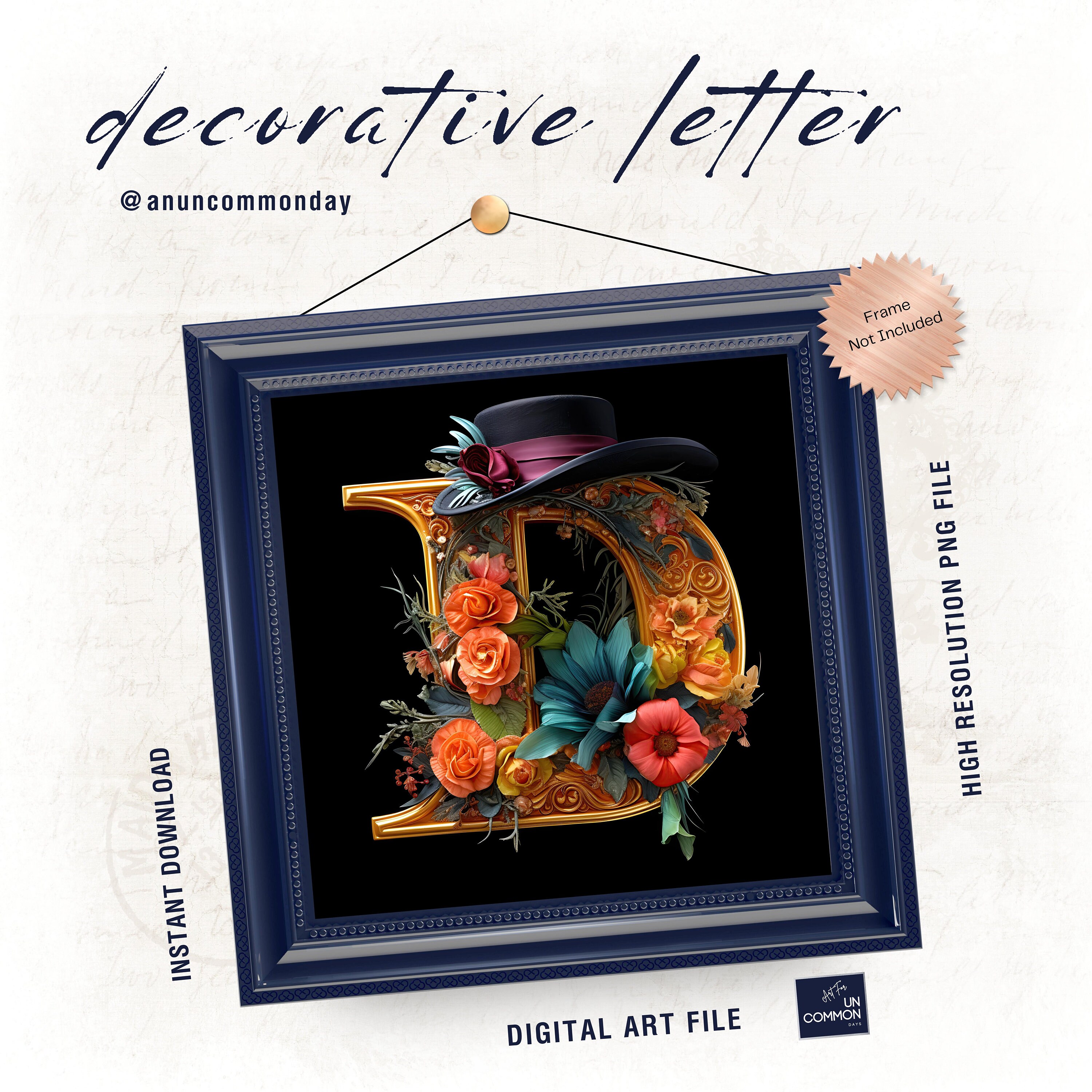 Letter D PNG - Goth Decorative Letters - Digital, Downloadable and ...
