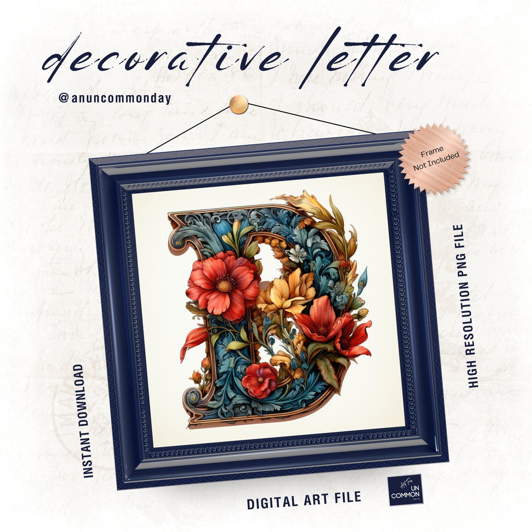 Letter D PNG - Goth Decorative Letters - Digital, Downloadable and ...