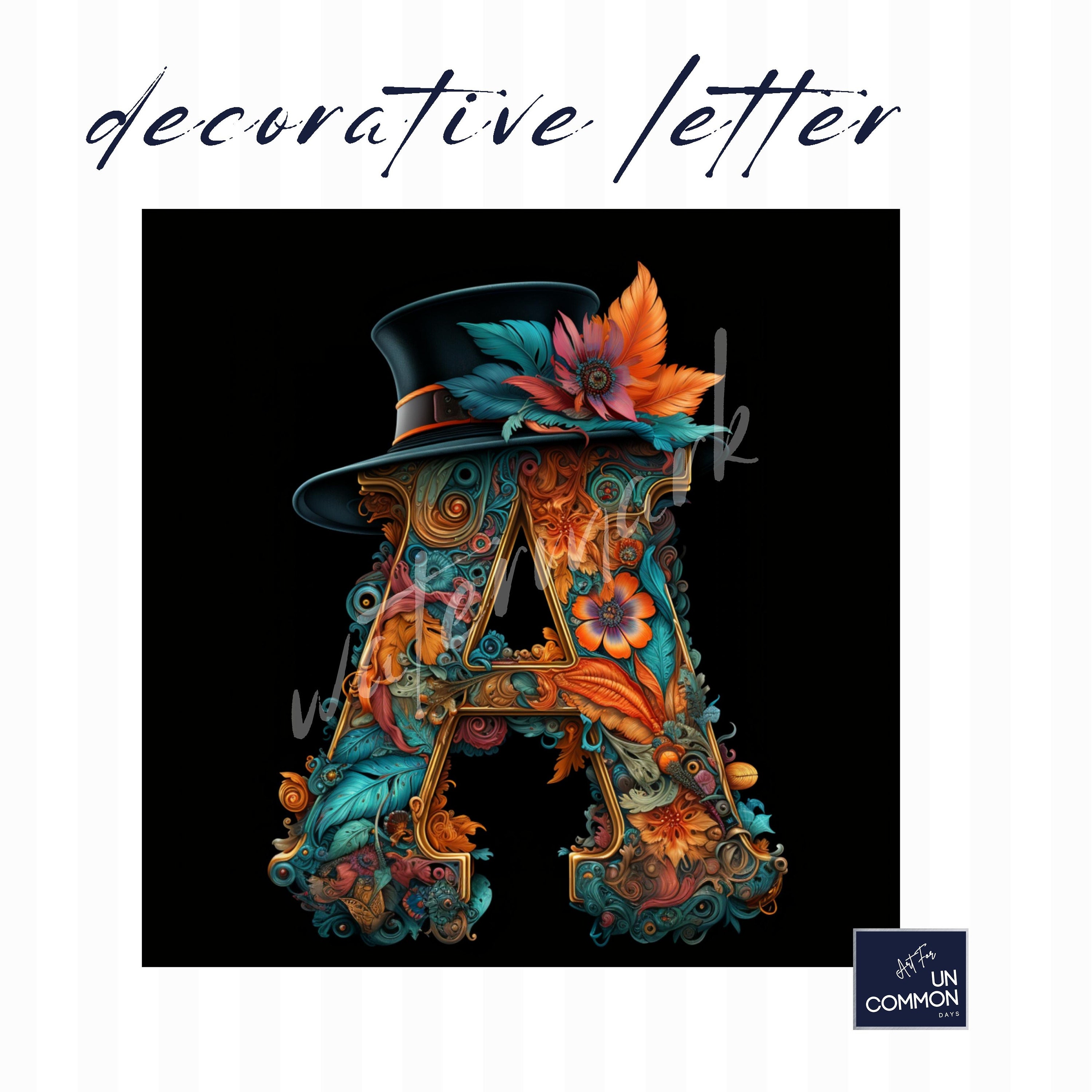 Letter A PNG - Goth Decorative Letters - Digital, Downloadable and ...