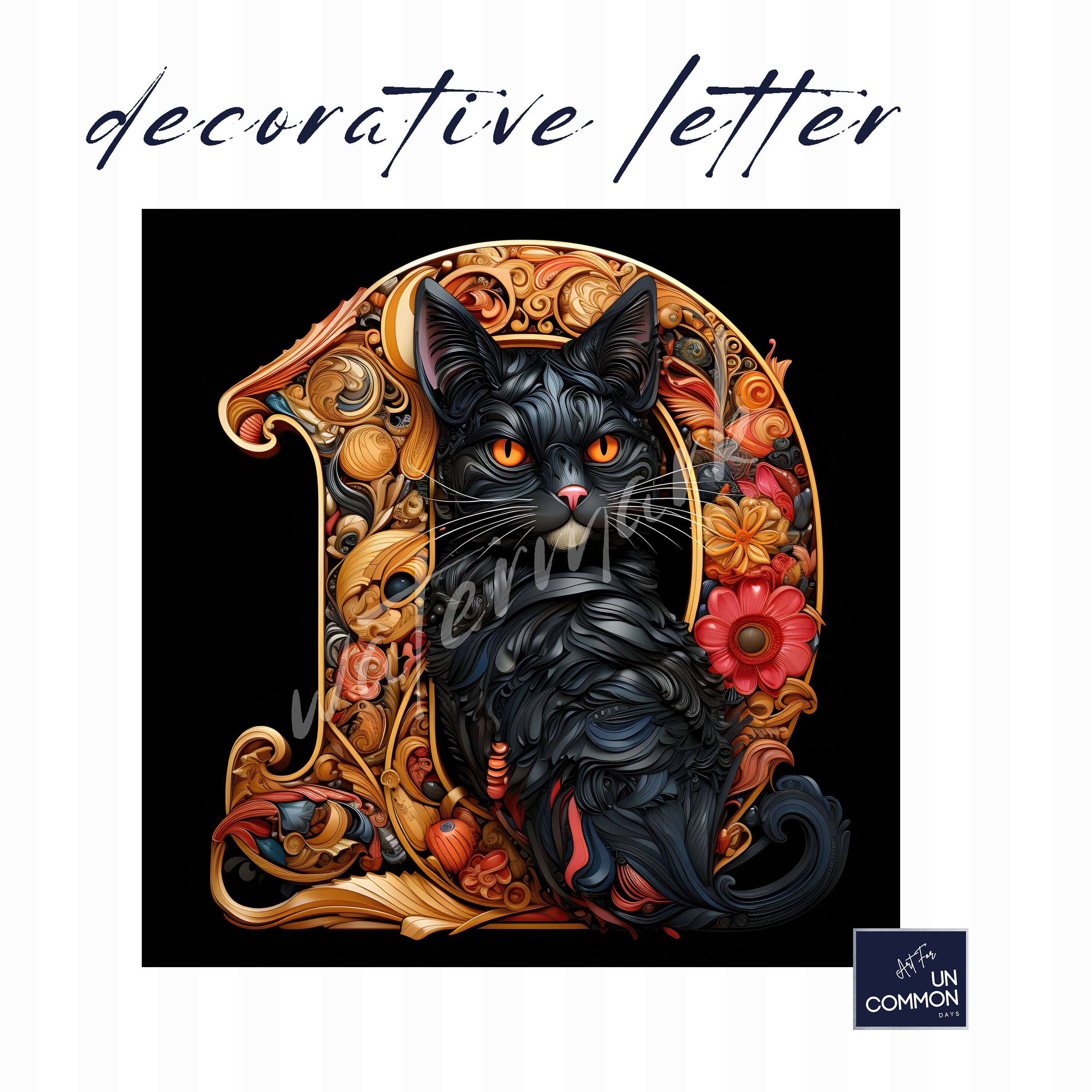 Letter D PNG - Goth Decorative Letters - Digital, Downloadable and ...