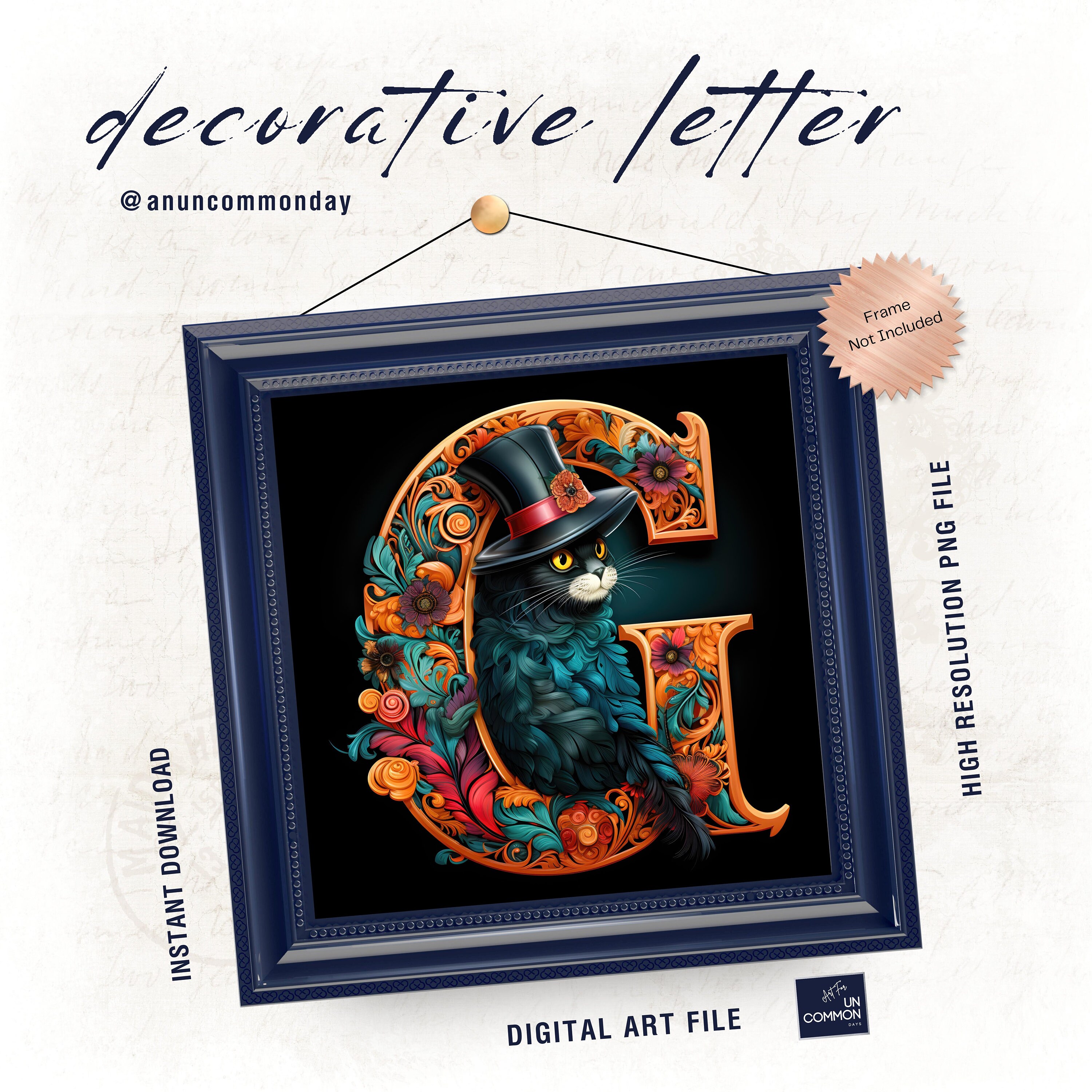 Letter G PNG - Goth Decorative Letters - Digital, Downloadable and ...