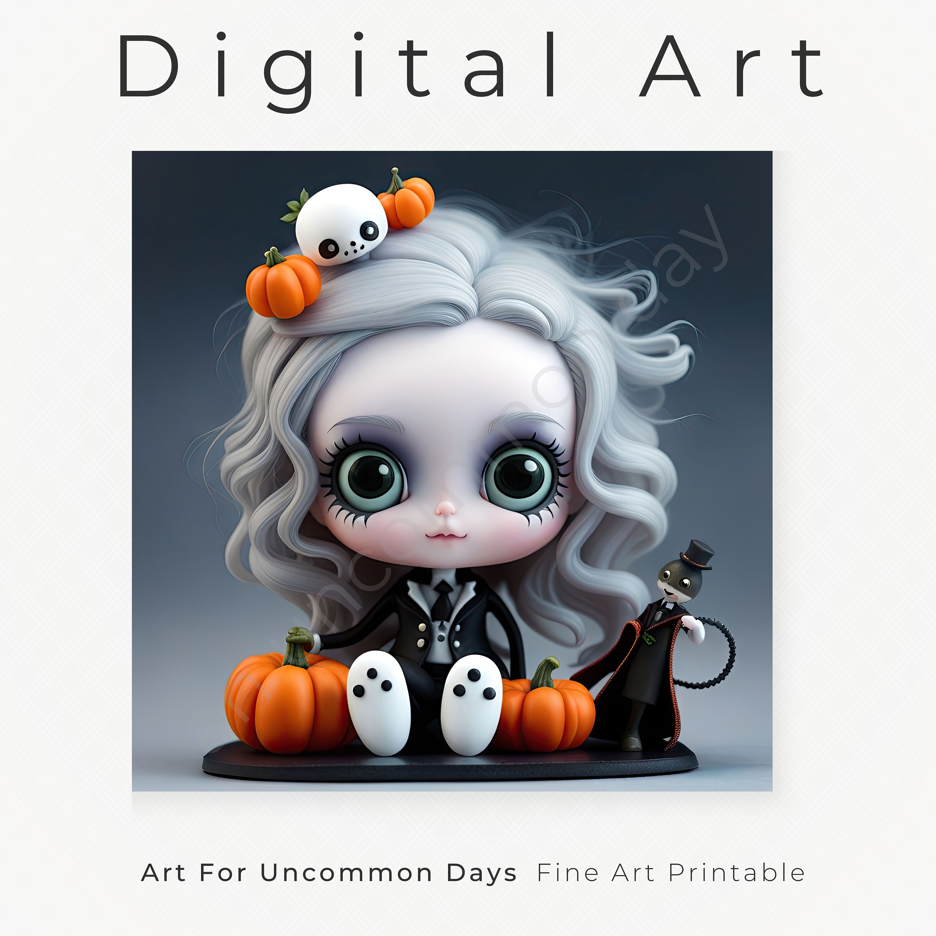 Printable Wall Art Halloween Digital Download - Little Lurker ...