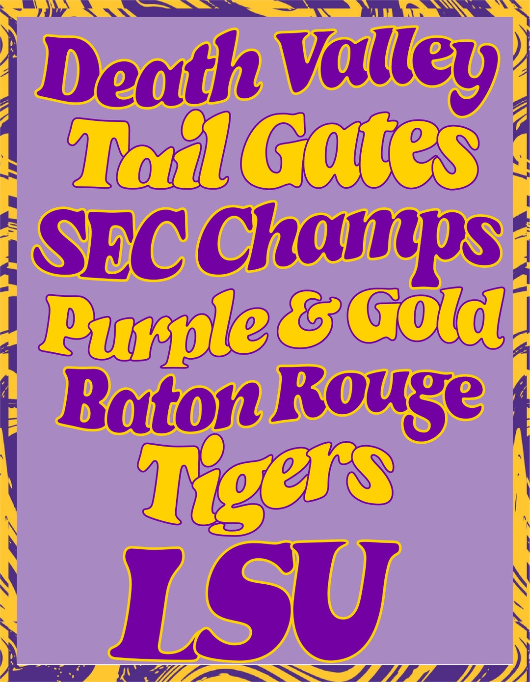 LSU SVG - Etsy