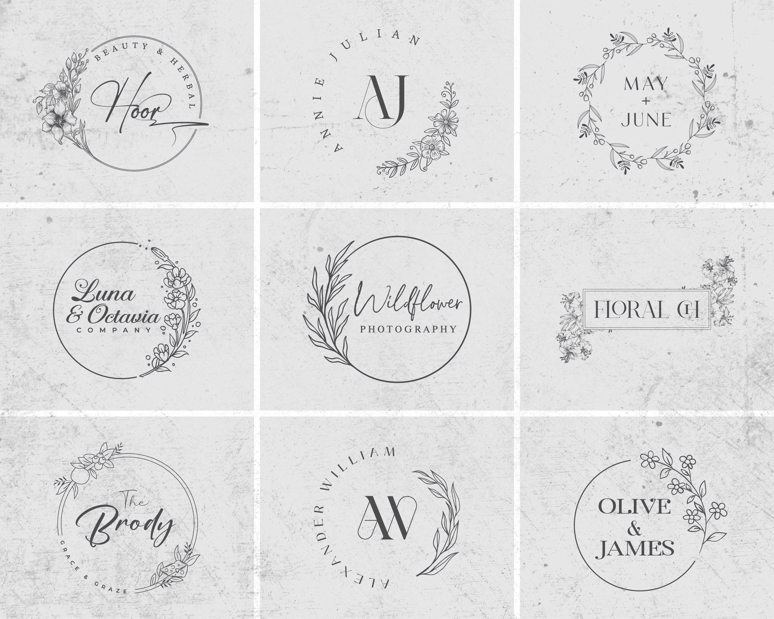 Custom Hand Drawn Logo, Logo Design, Custom Logo Design, Simple Logo ...