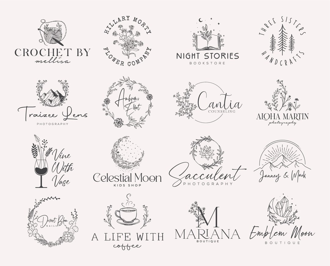 Custom Hand Drawn Logo Custom Logo Design Simple Logo Design Logo ...