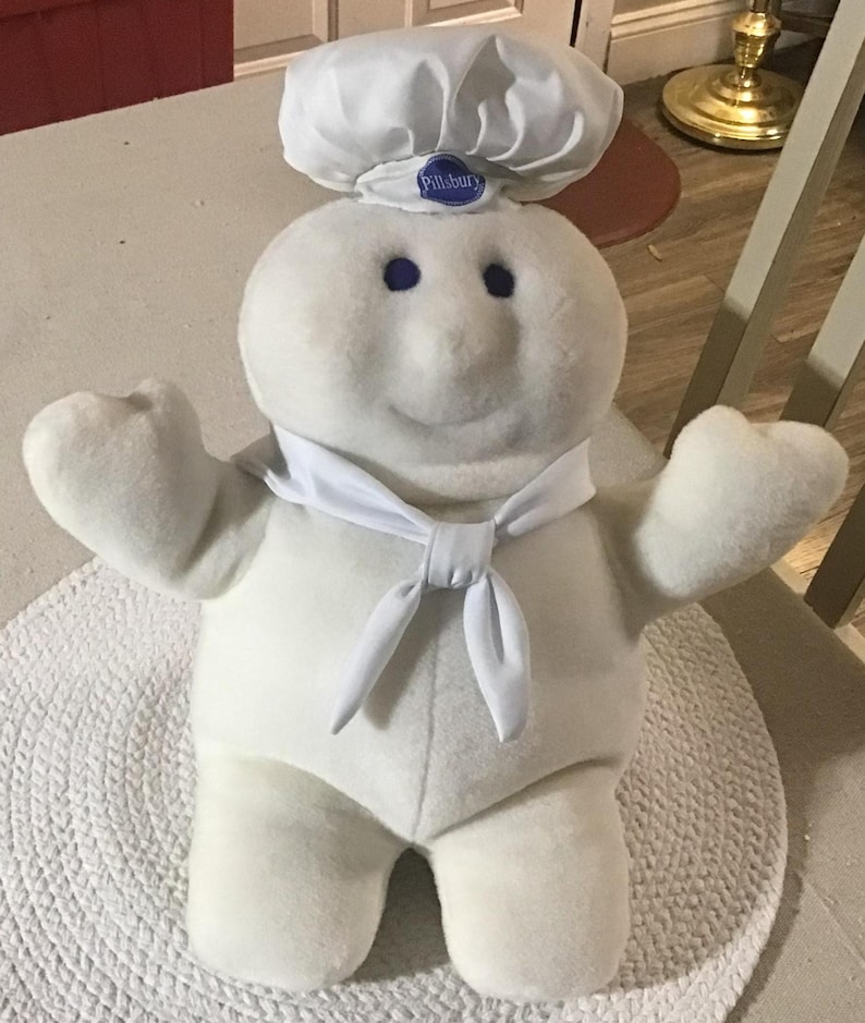 VTG 15" Pillsbury Doughboy Hand Puppet Plush - Etsy