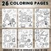 26 ABC Coloring Pages, Alphabet Digital Coloring Book, ABC Book ...