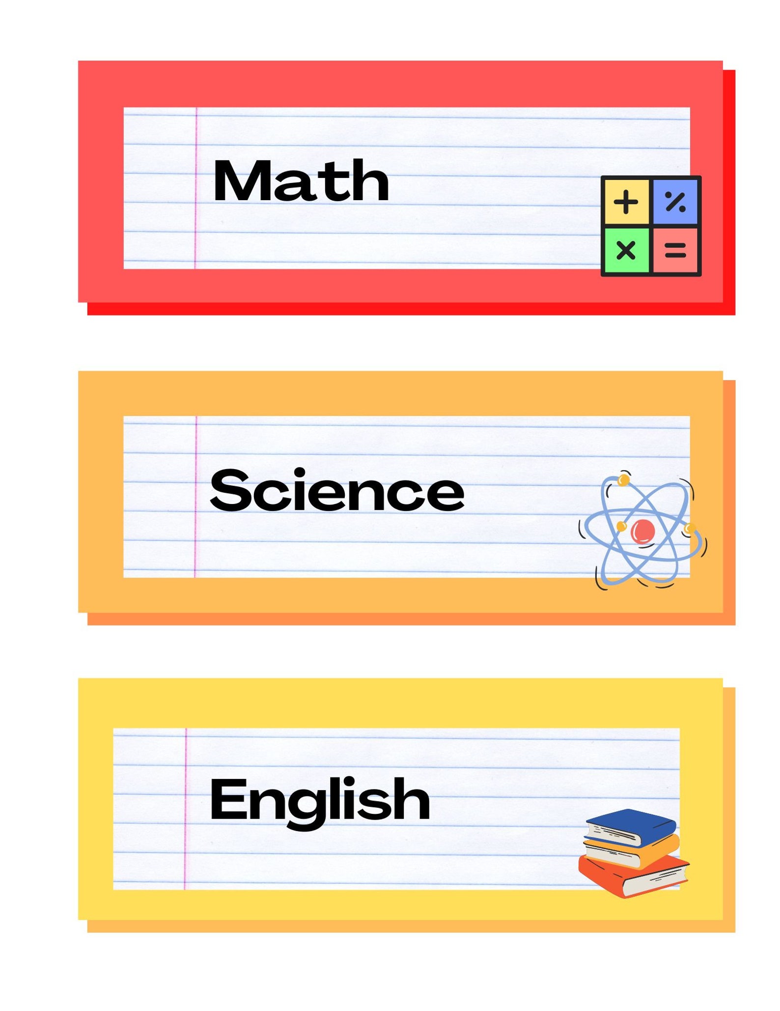 12 Colorful Classroom Labels, Edit in Canva, Printable Classroom Labels ...