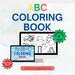 26 ABC Coloring Pages, Alphabet Digital Coloring Book, ABC Book ...