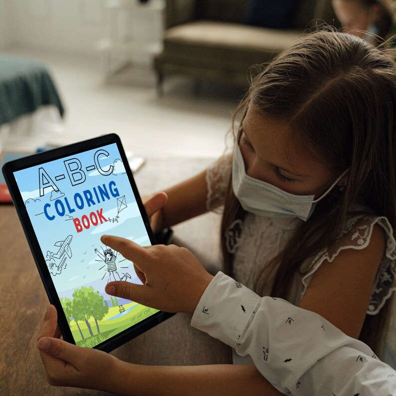 26 ABC Coloring Pages, Alphabet Digital Coloring Book, ABC Book ...